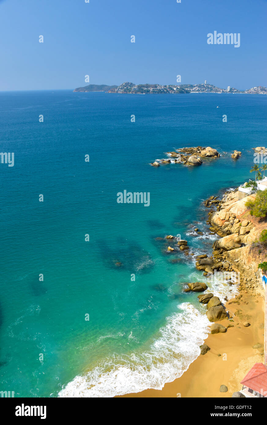 Bay of Acapulco, skyline of Acapulco, Mexico Stock Photo - Alamy