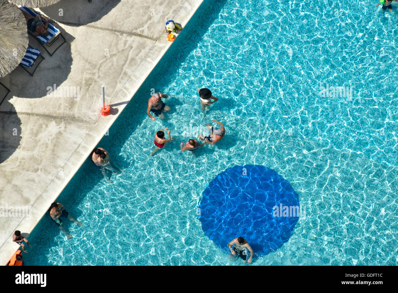 Swimming pool at condominium in Acapulco, Mexico Stock Photo - Alamy