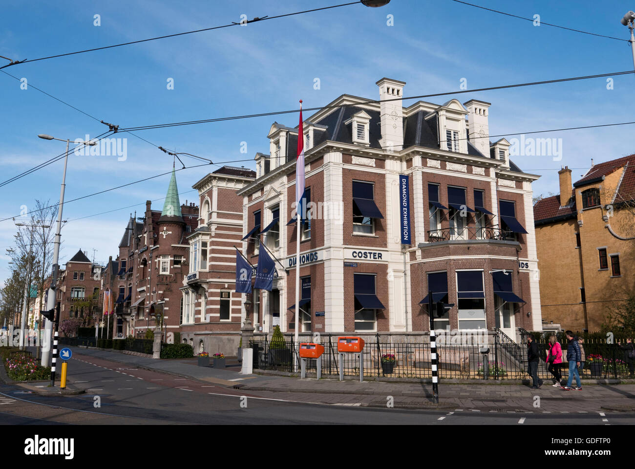 The famous Coster Diamond museum and factory in Amsterdam, Holland ...