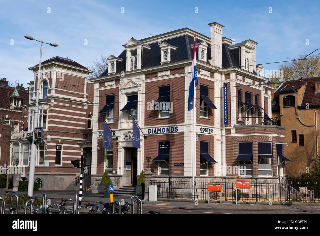 The famous Coster Diamond museum and factory in Amsterdam, Holland ...