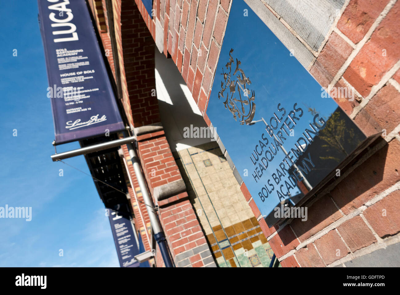 The House of Bols gin museum in Amsterdam, Holland, Netherlands Stock ...