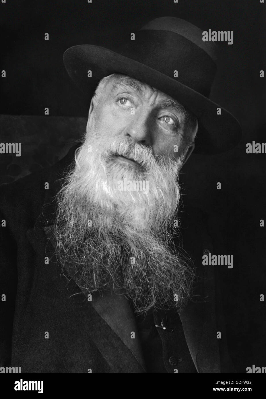 Rodin. Portrait of the French sculptor Auguste Rodin (François Auguste ...