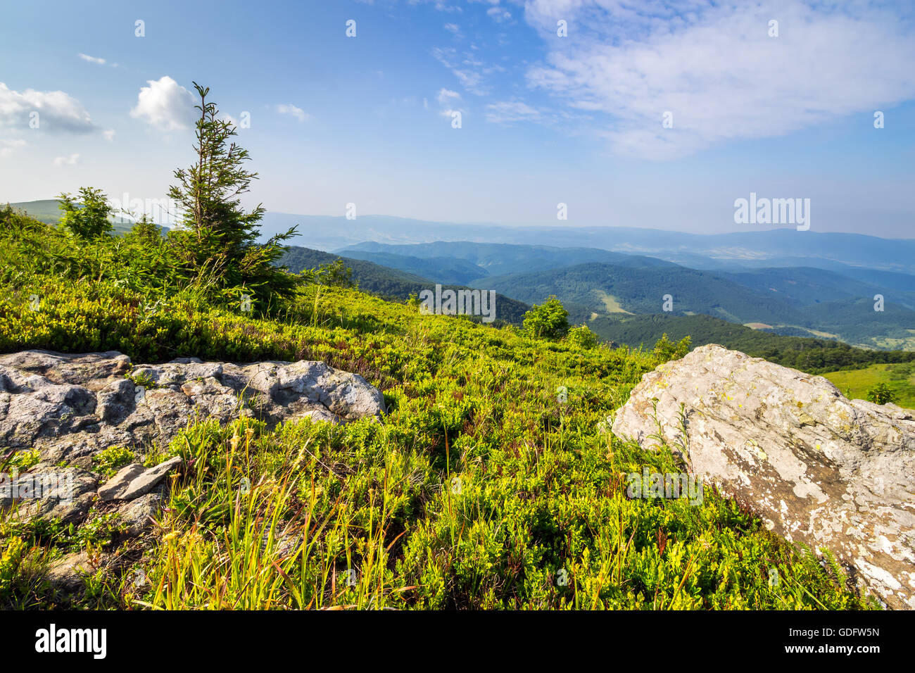 Grass clearing on edge mountain hi-res stock photography and images - Alamy