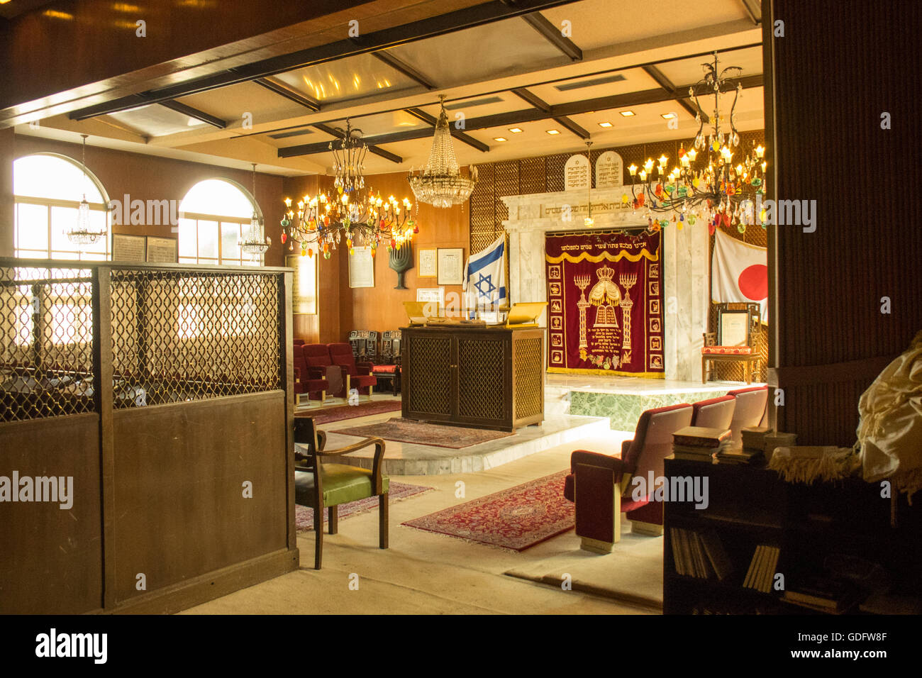 Inside the Ohel Shelomo Synagogue in Kobe, Japan Stock Photo - Alamy