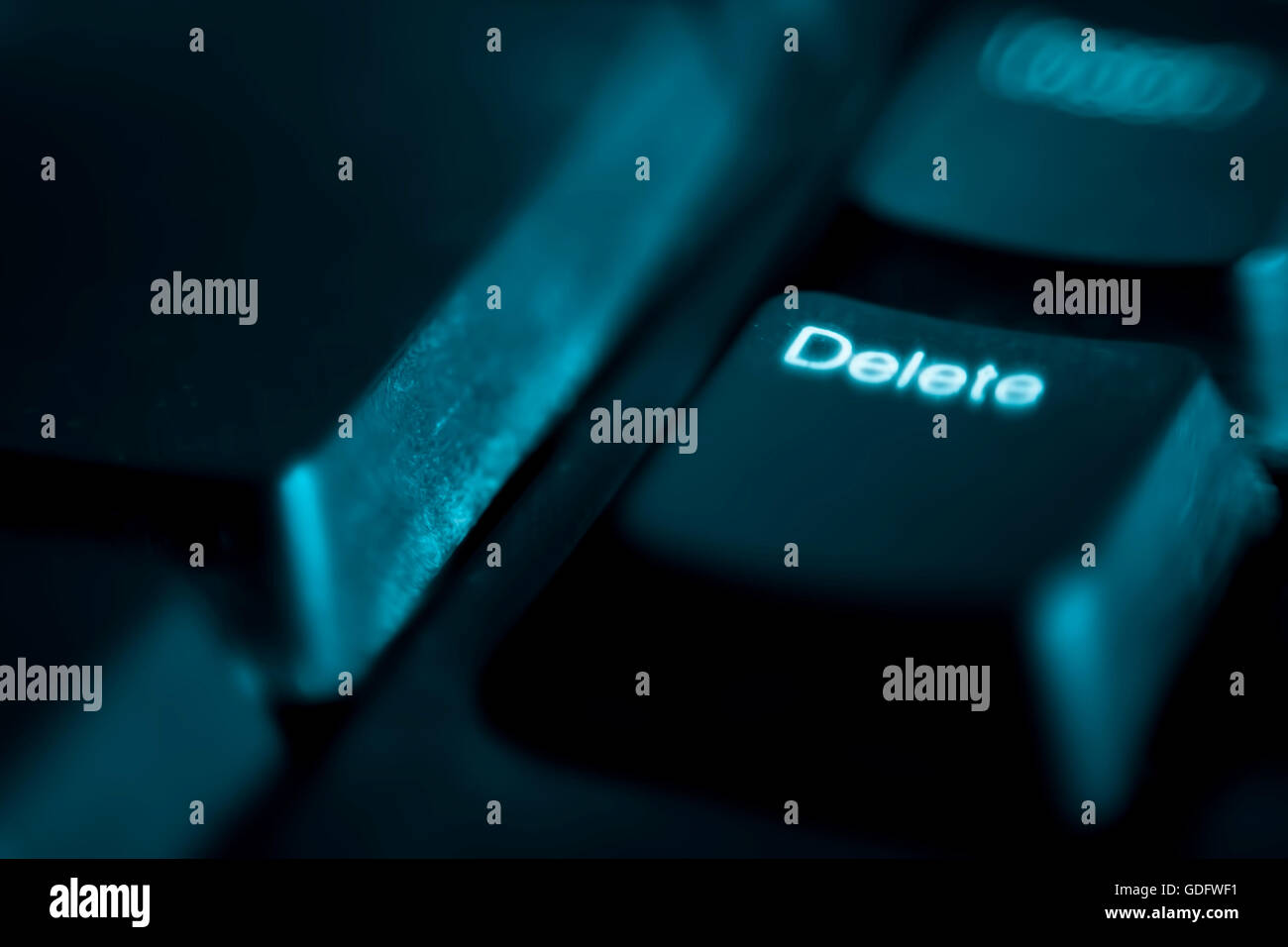 Keyboard of a desk top computer, isolated, selective focus, shallow ...