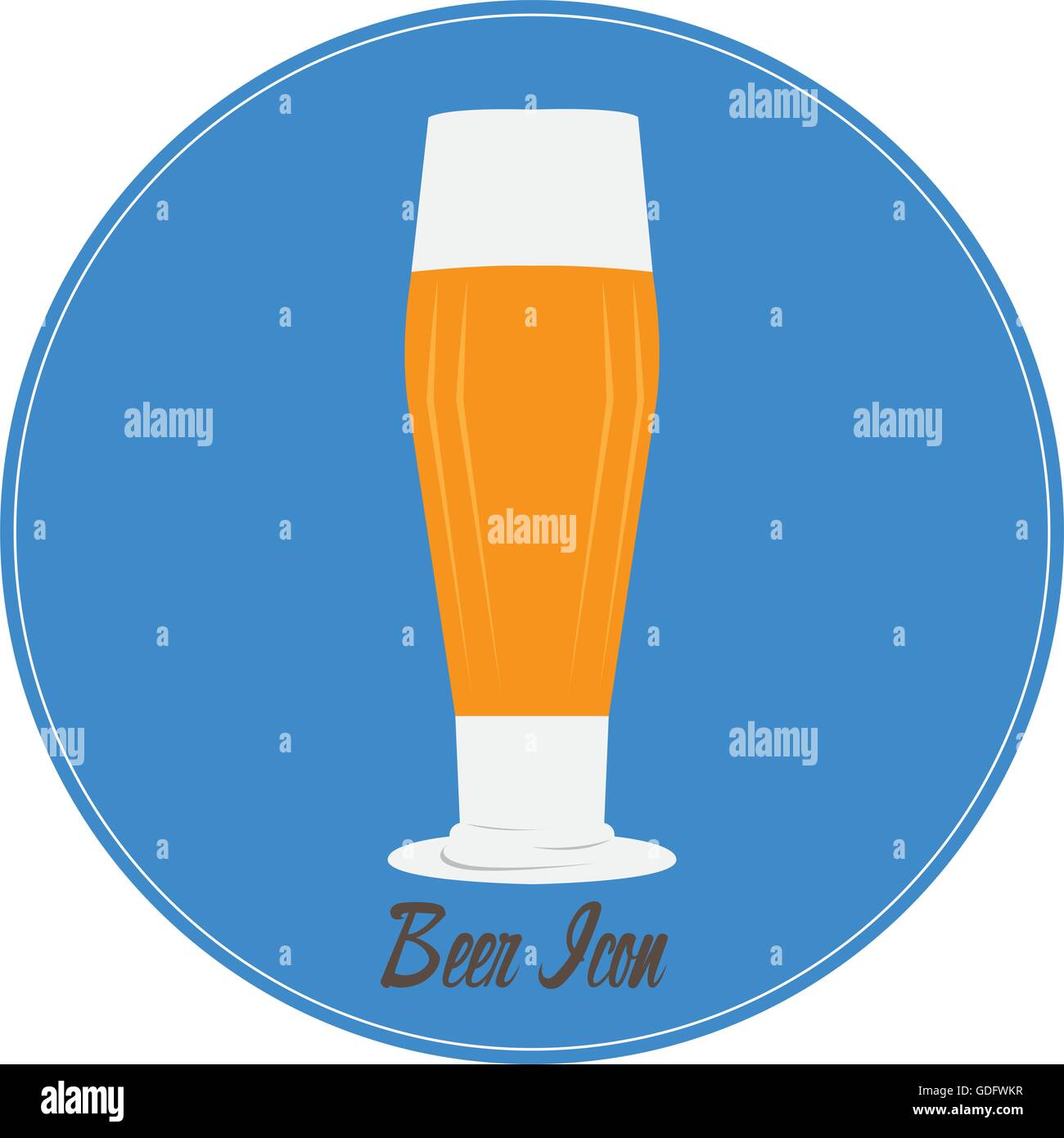 Isolated beer glass, Vector illustration Stock Vector Image & Art - Alamy