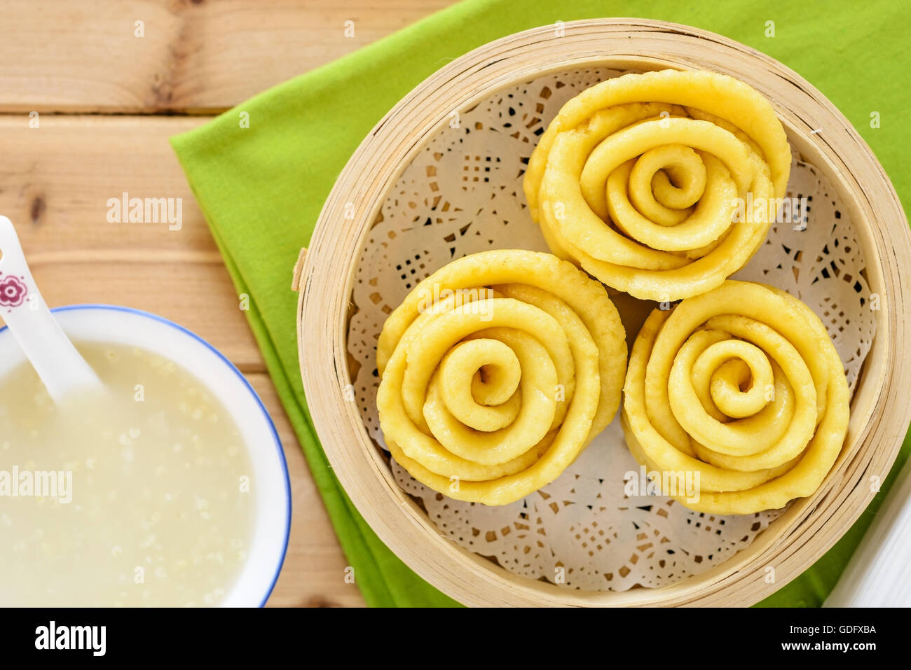 Steamed corn bun hi-res stock photography and images - Alamy