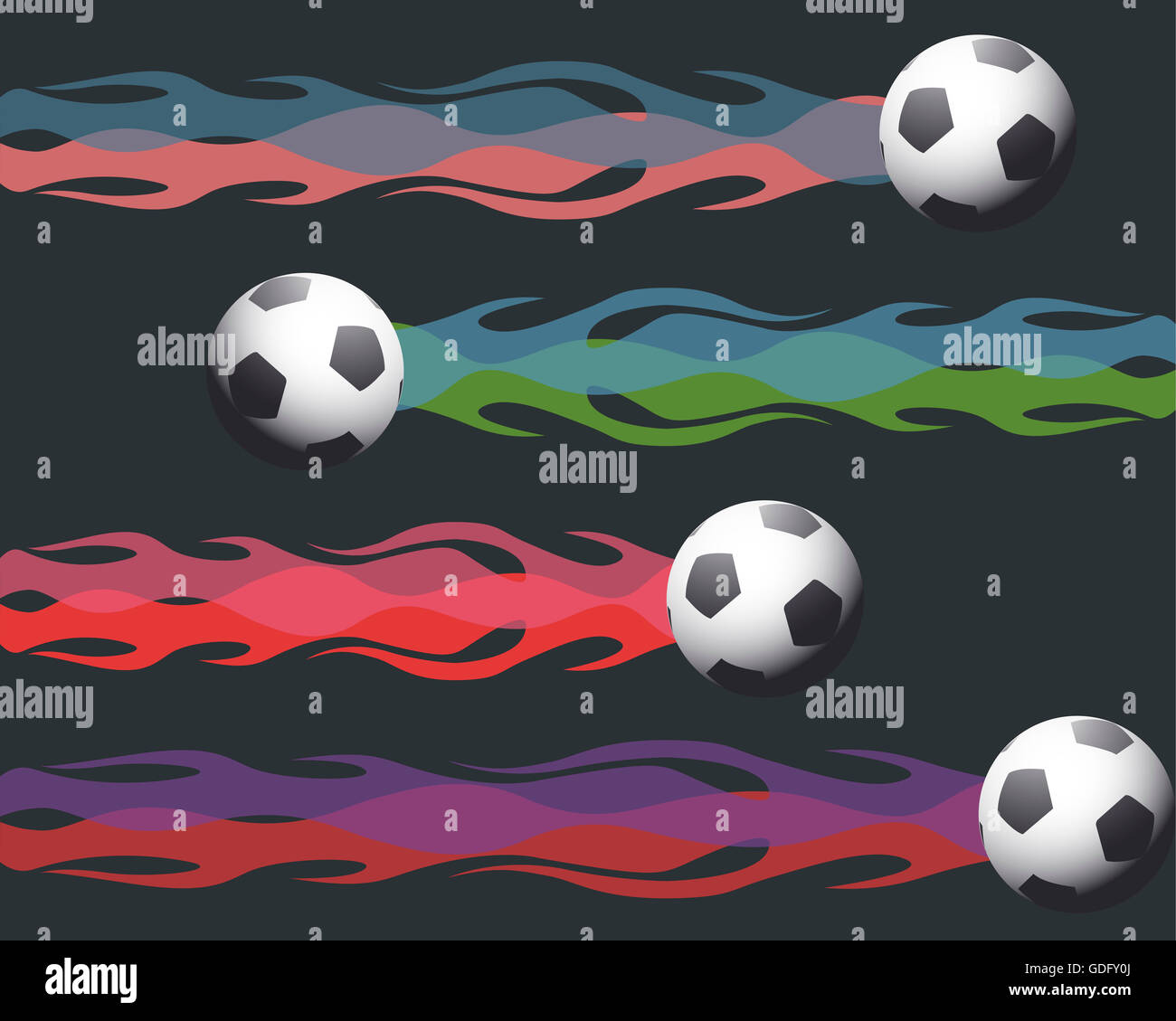 Cool Soccer Balls On Fire