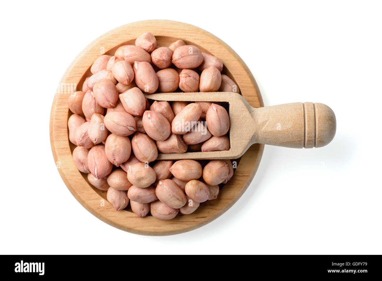 pink peanuts on white, top view Stock Photo - Alamy