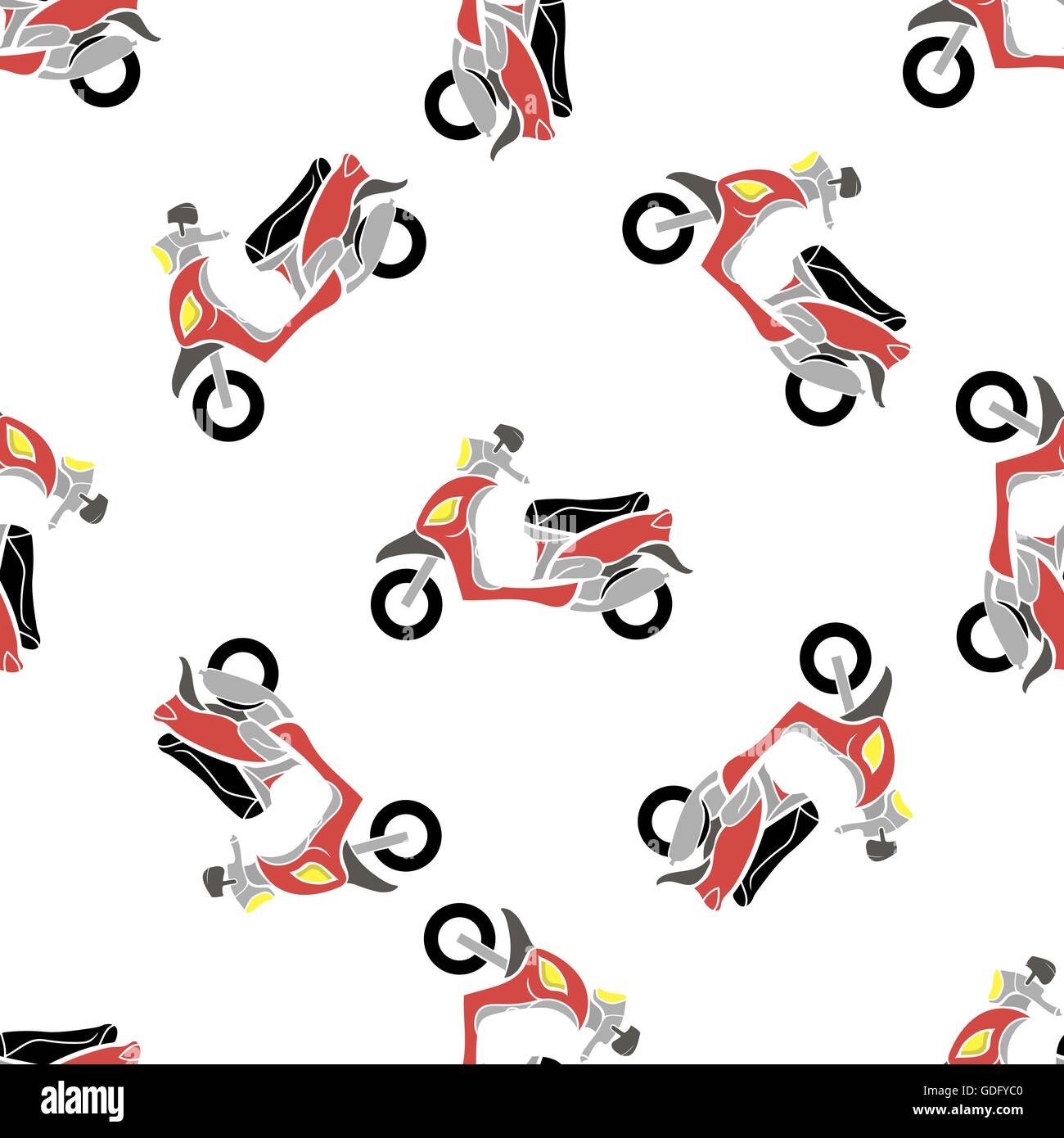 Seamless Bike Pattern Stock Vector Image & Art - Alamy
