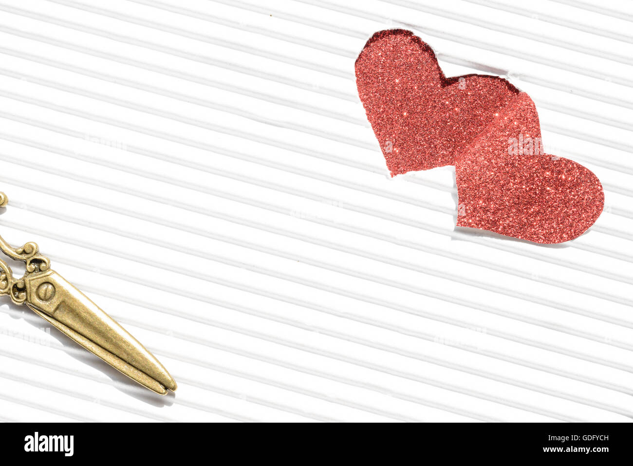 heart shape paper cutting Stock Photo - Alamy