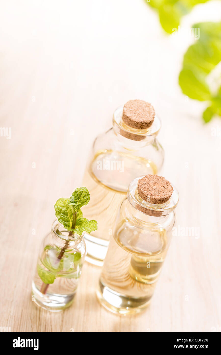 Mint oil beauty hi-res stock photography and images - Alamy