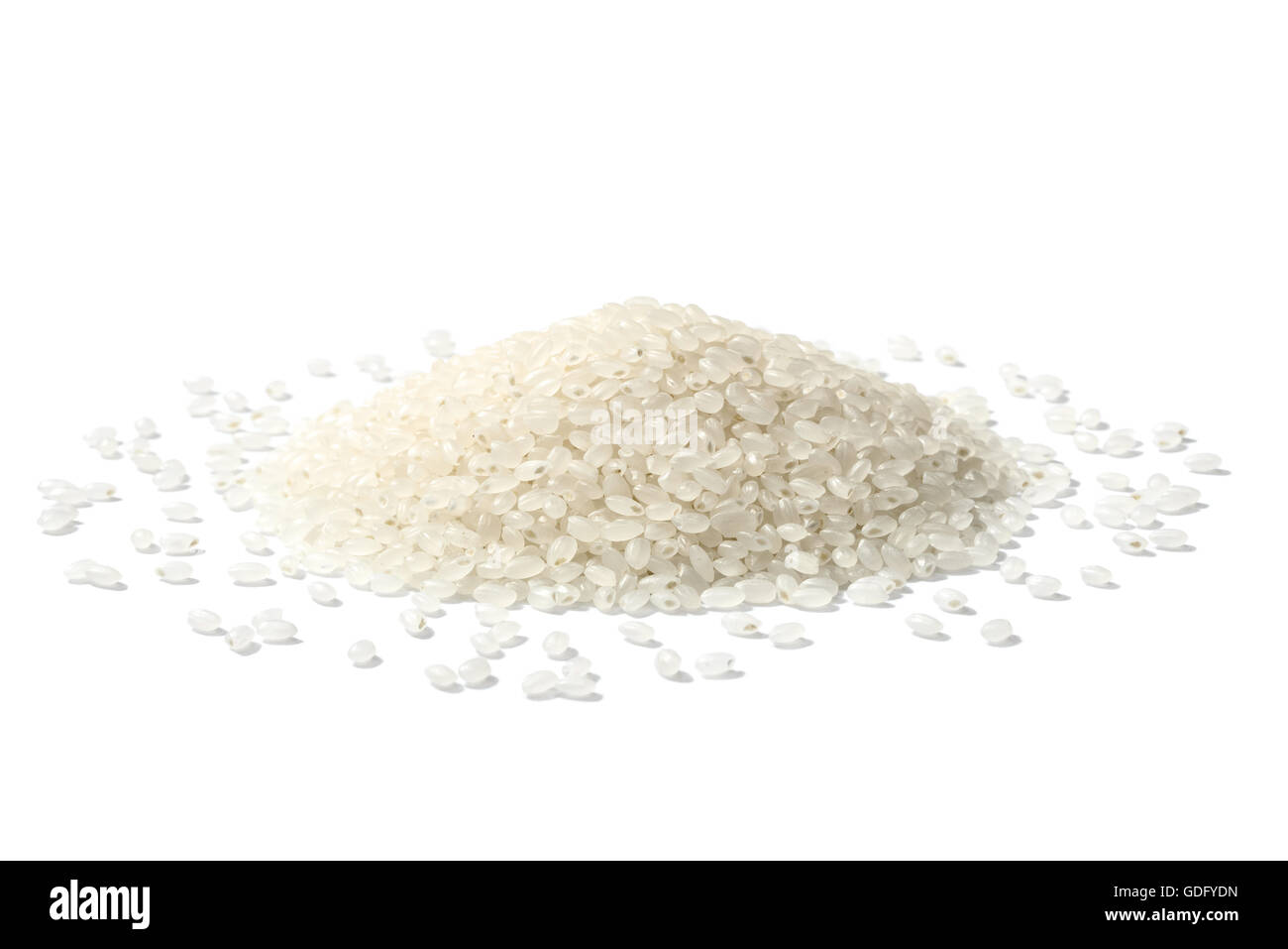 raw white rice on white, (large depth of field, taken with tilt shift ...