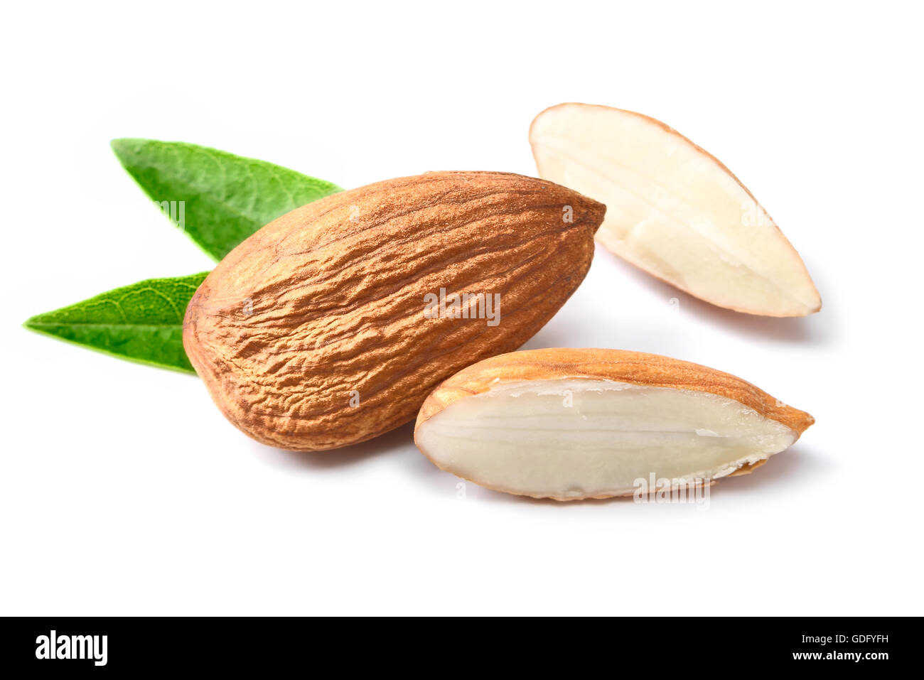 One whole one half almond hi-res stock photography and images - Alamy