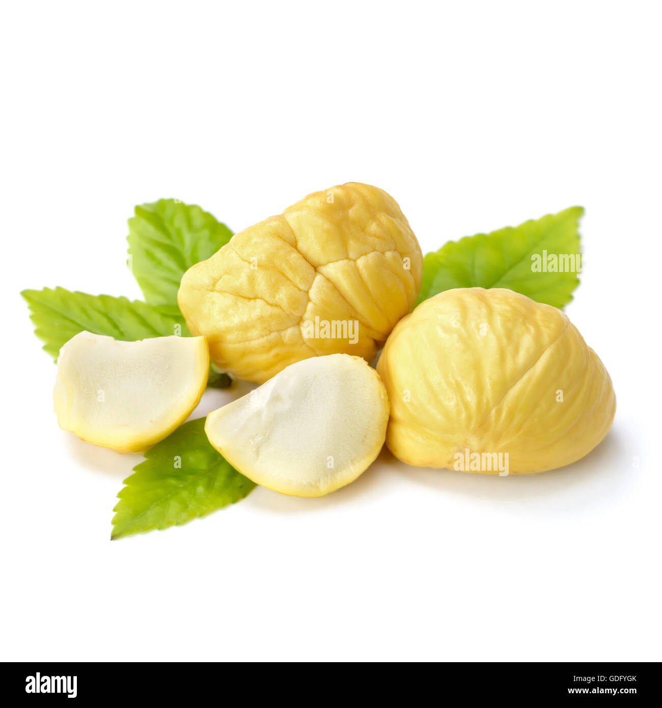 chestnuts on white Stock Photo - Alamy