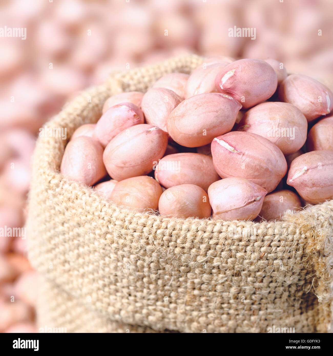 raw peanuts in bag Stock Photo - Alamy