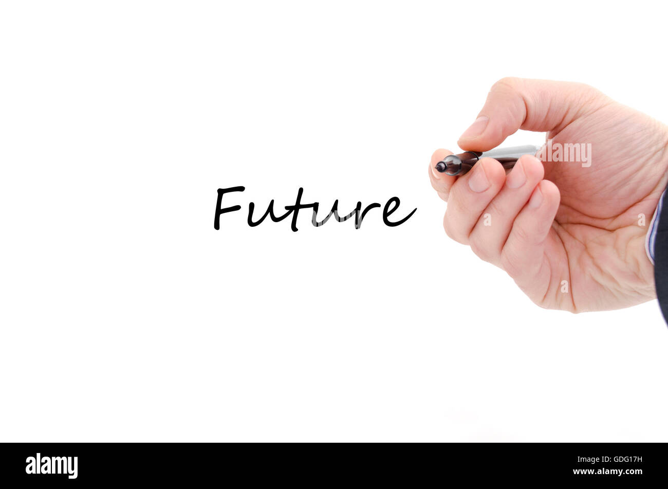 Future text concept isolated over white background Stock Photo - Alamy
