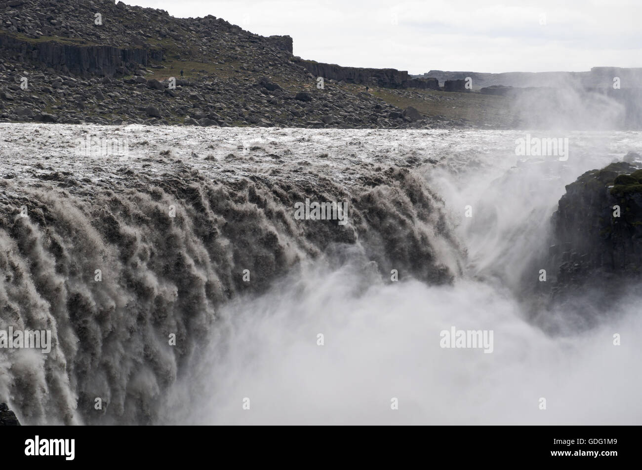 Iceland: details of Dettifoss, one of the most powerful waterfall in ...