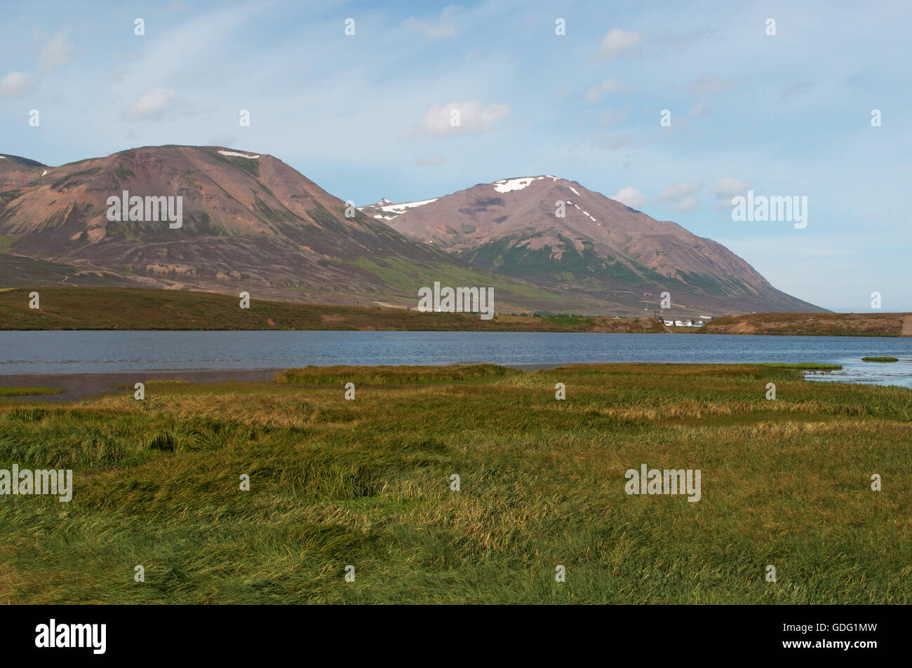 Iceland: the breathtaking landscape with view of the fjord of Akureyri ...