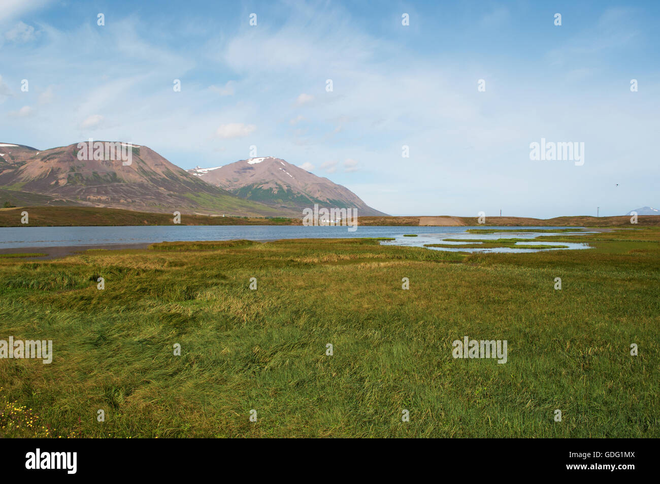 Iceland: the breathtaking landscape with view of the fjord of Akureyri ...