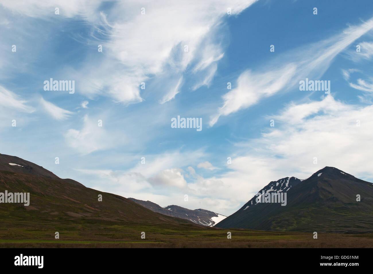 Iceland: view of Icelandic landscape, worldwide considered unique, with ...