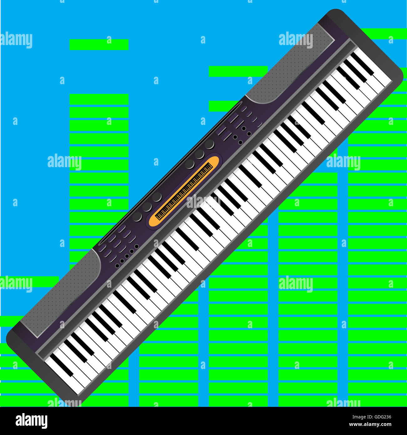 Piano keyboard octave hi-res stock photography and images - Alamy