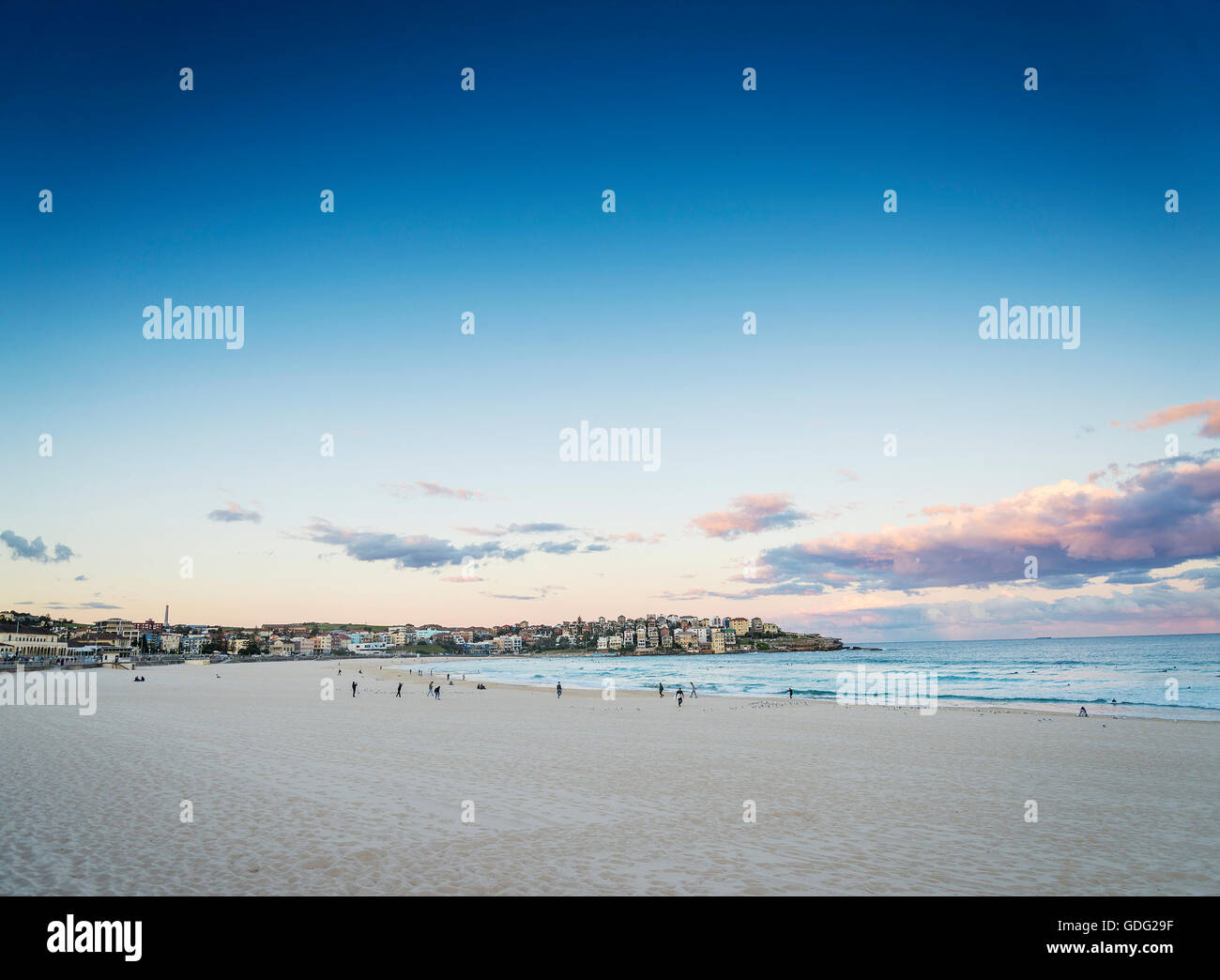 famous bondi beach view at sunset dusk near sydney australia Stock ...
