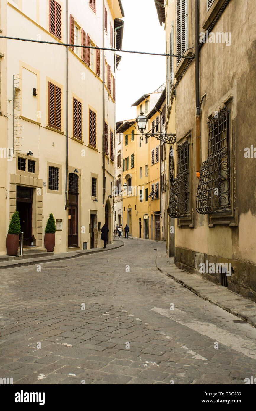 WInding street in Florence Stock Photo - Alamy