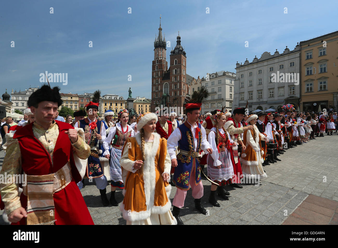 Polska Folklore, Rynek Glowny, Krakow, Poland Stock Photo - Alamy