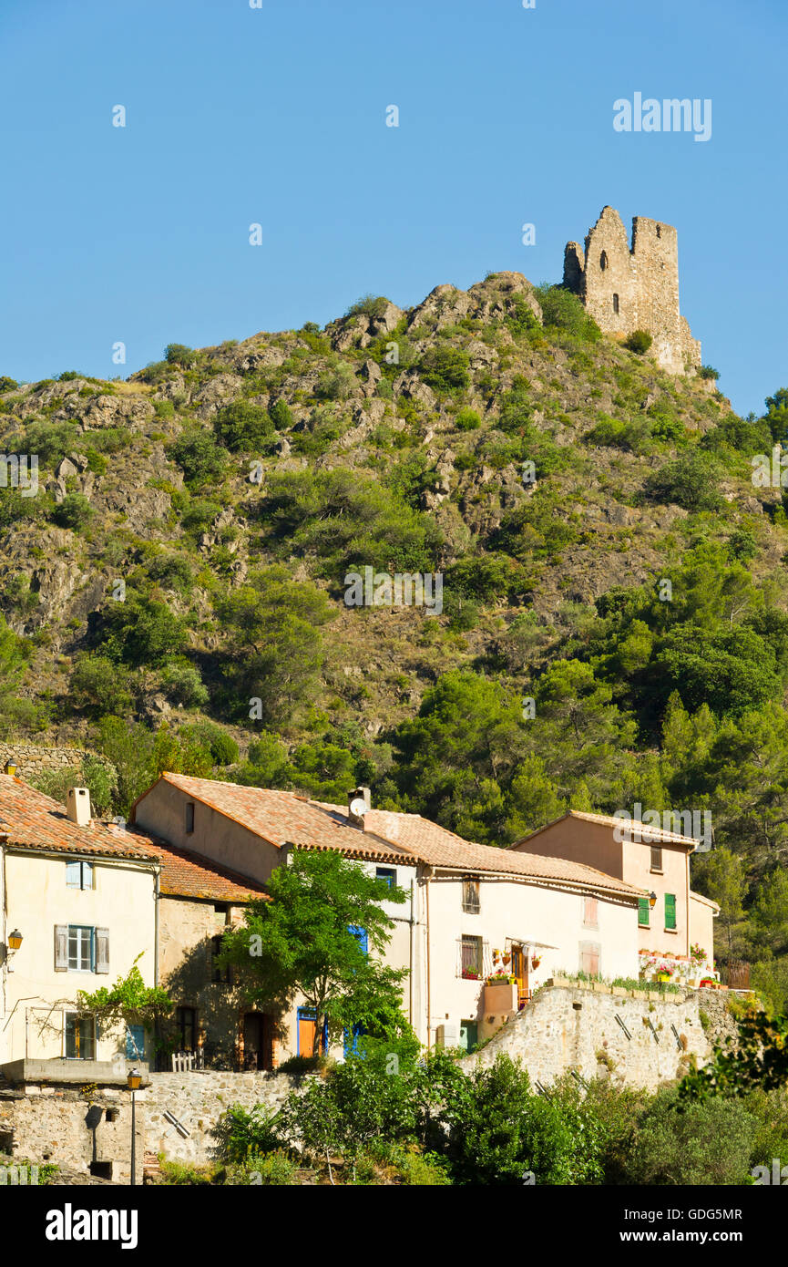 Lastours Chateau, Aude, France Stock Photo - Alamy