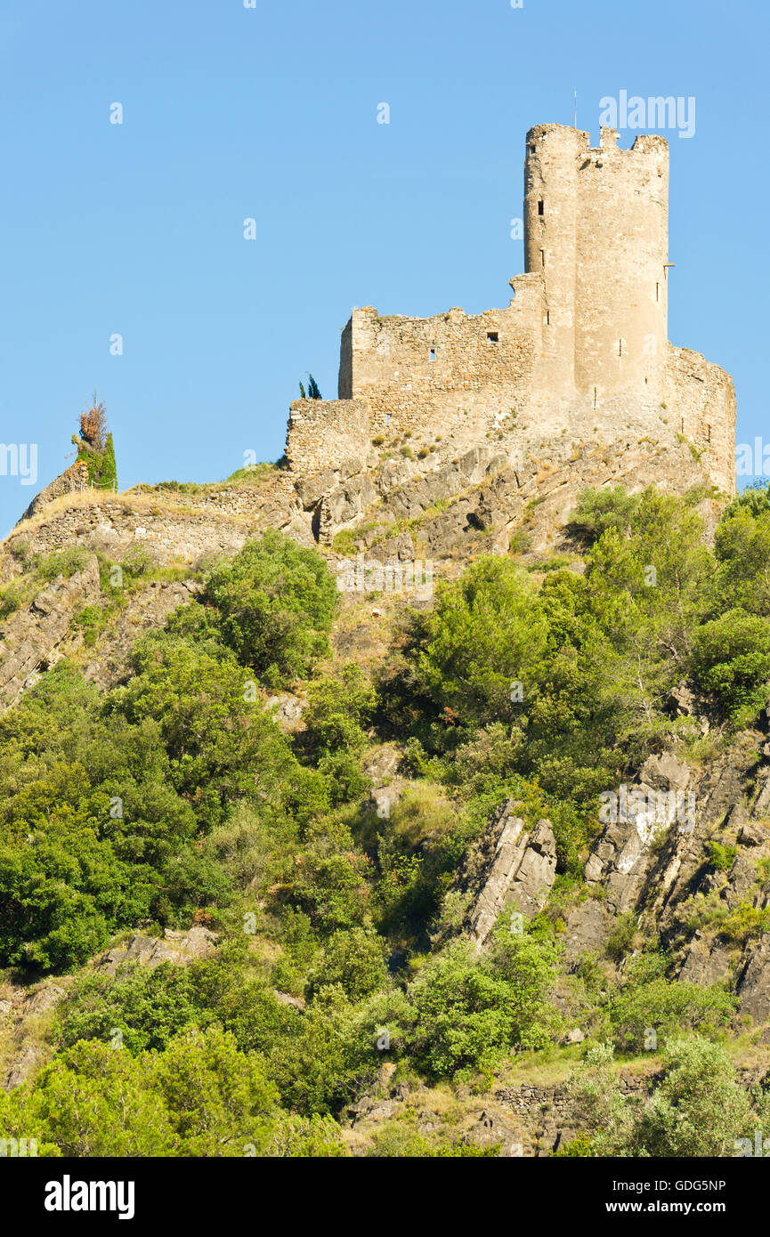Lastours Chateau, Aude, France Stock Photo - Alamy