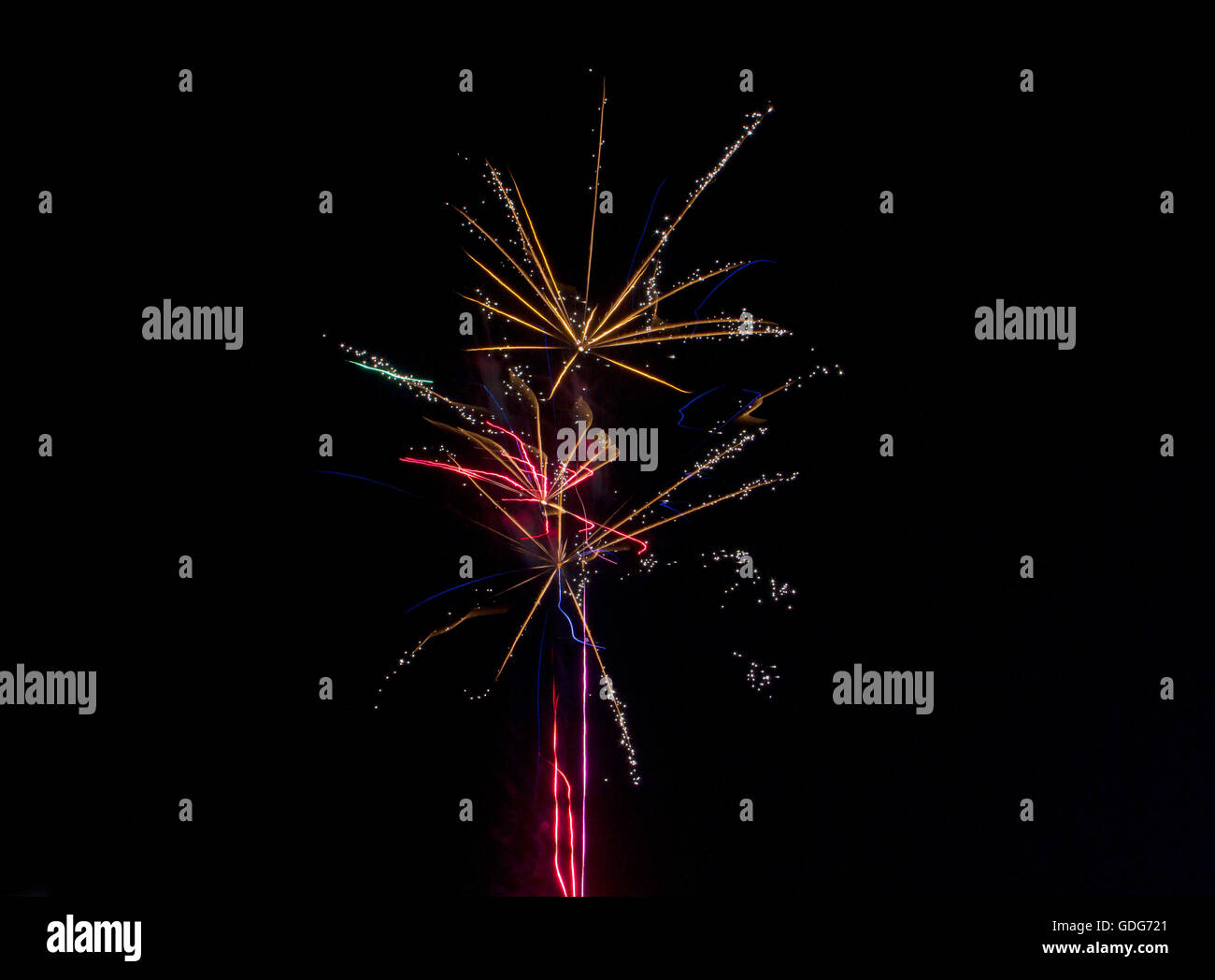Rooftop fireworks hi-res stock photography and images - Alamy