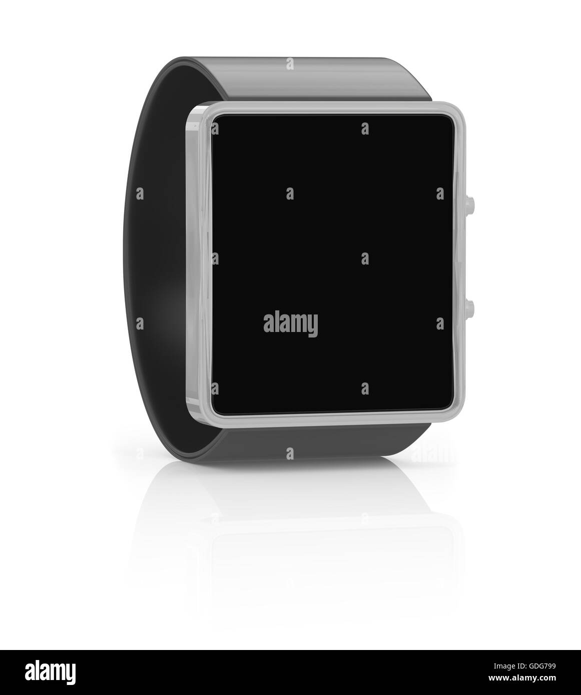 Smartwatch icon isolated on Black and White Stock Photos & Images - Alamy