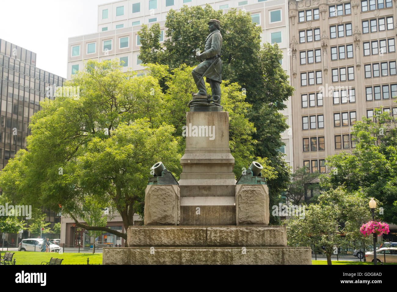 Admiral David Farragut statue in Washington DC Stock Photo - Alamy