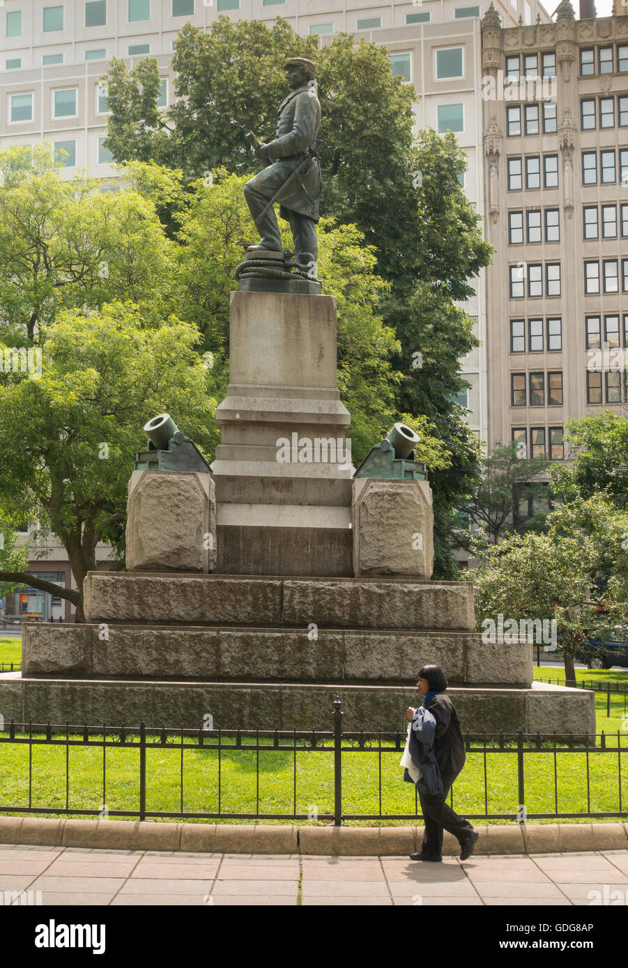 Admiral David Farragut statue in Washington DC Stock Photo - Alamy