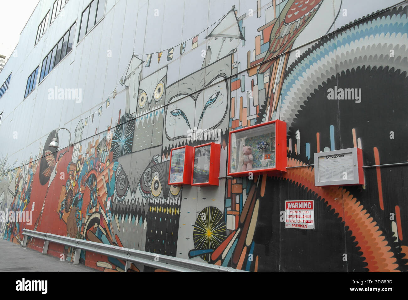 Street art graffiti in central Perth - Western Australia Stock Photo ...