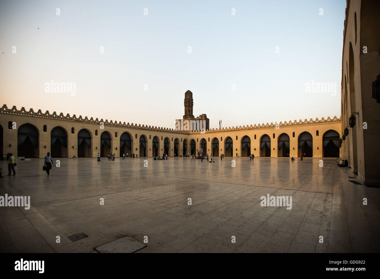 Al Hakim mosque, major Islamic religious site in Cairo, Egypt Stock ...