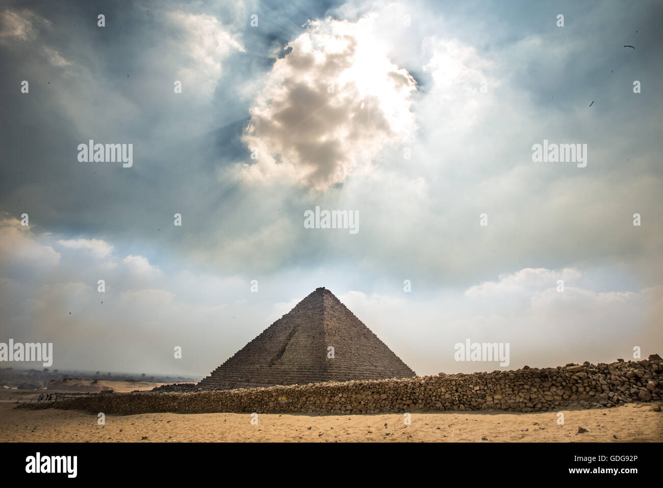 Menkaure's Pyramid of Giza Stock Photo - Alamy