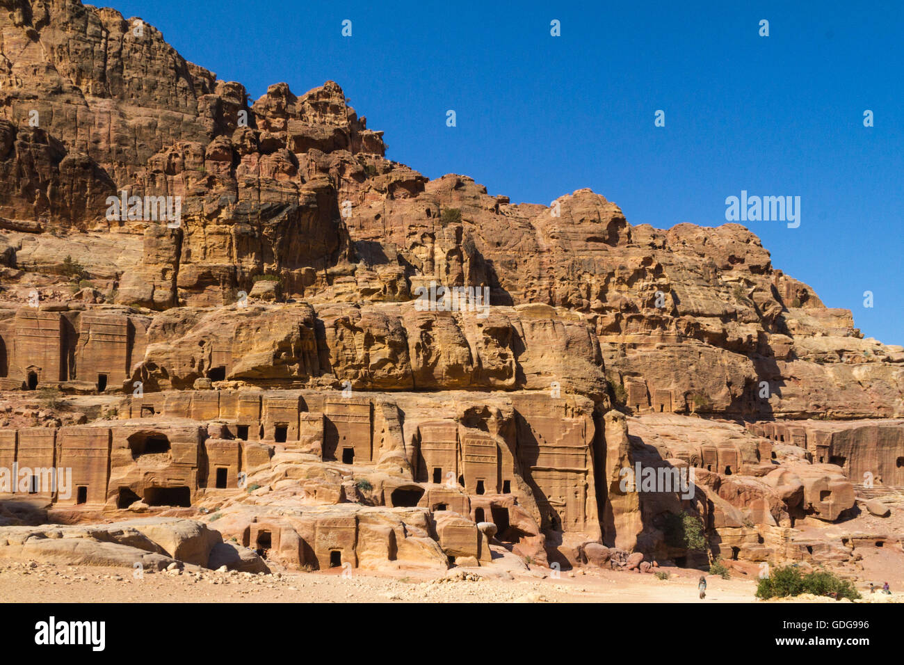 Caves in Petra, Jordan Stock Photo - Alamy