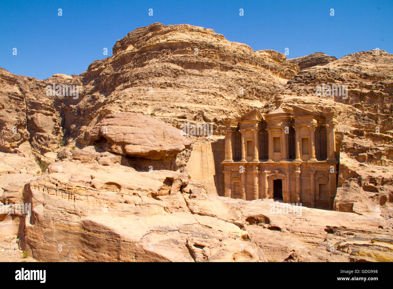 El Deir Monastery in Petra, Jordan Stock Photo - Alamy
