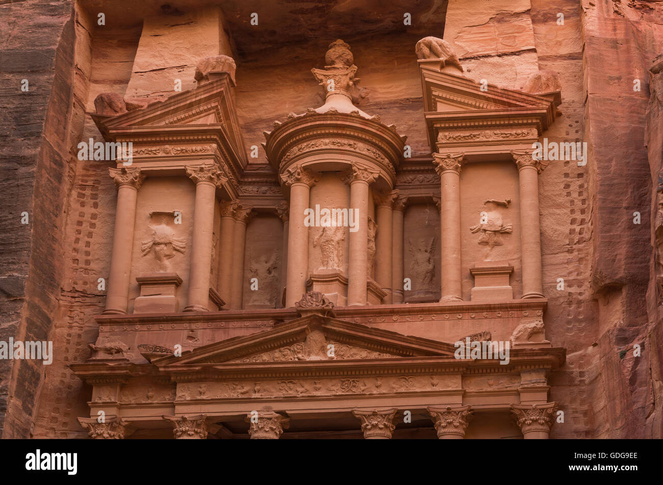 The Treasury in Petra, Jordan, relict of the old Nabatean civilisation ...
