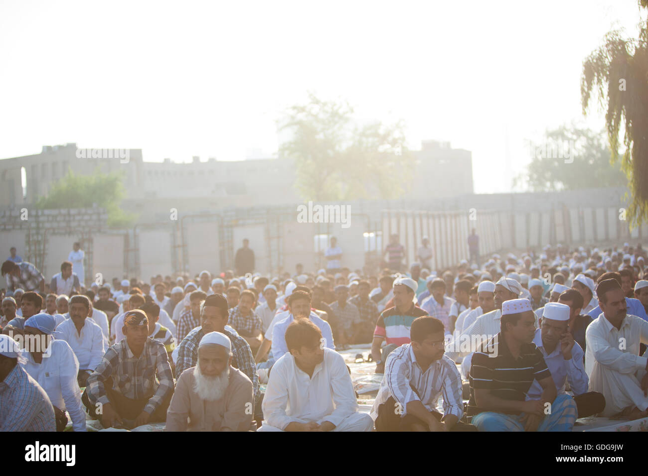 People buying a goat during Eid, Dubai, United Arab Emirates Stock ...
