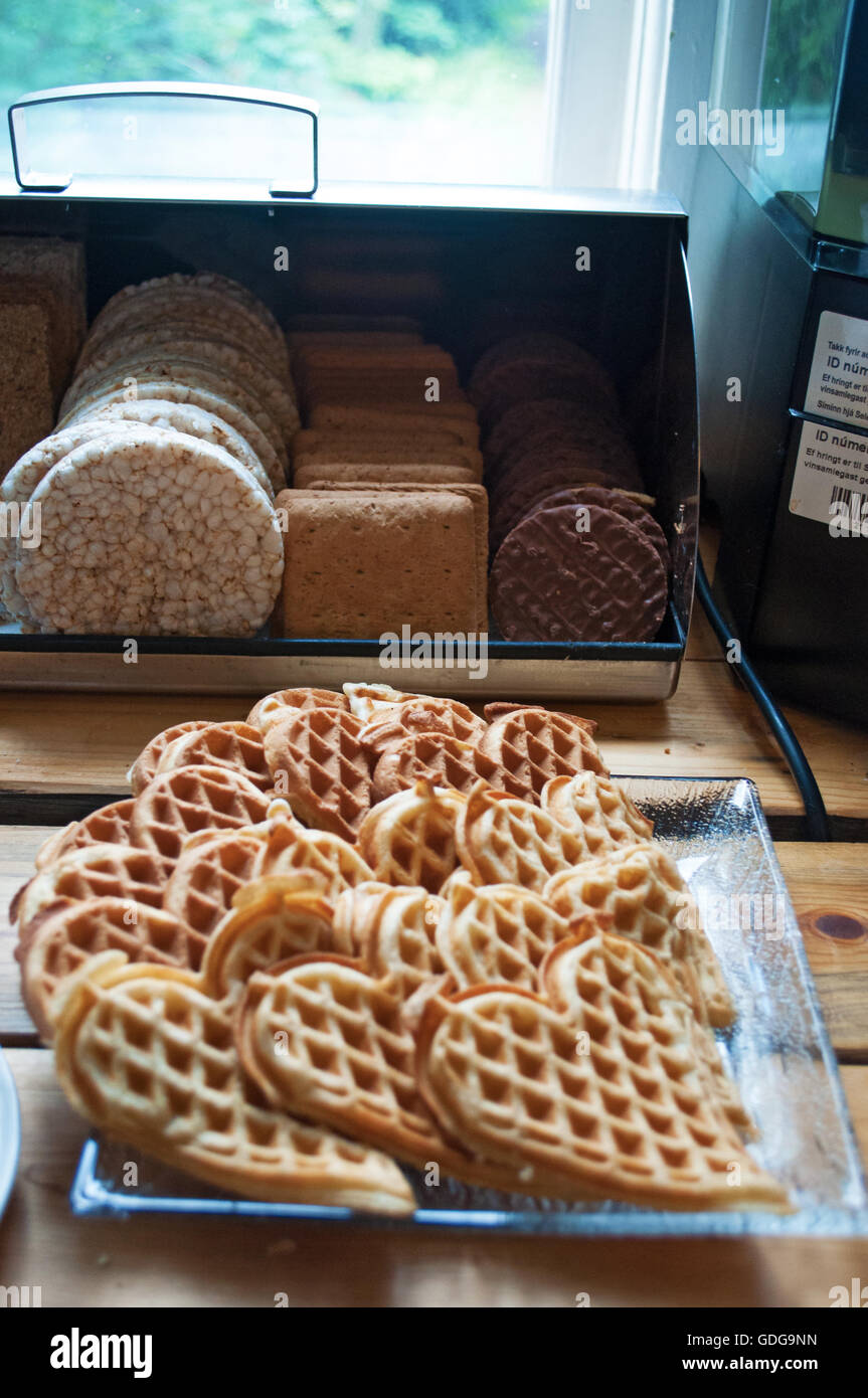 Iceland: breakfast in Egilsstadir, the largest settlement of the ...