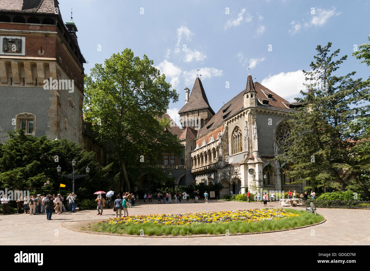 The Vajdahunyad Castle in City Park is a stone's throw from Heroes ...