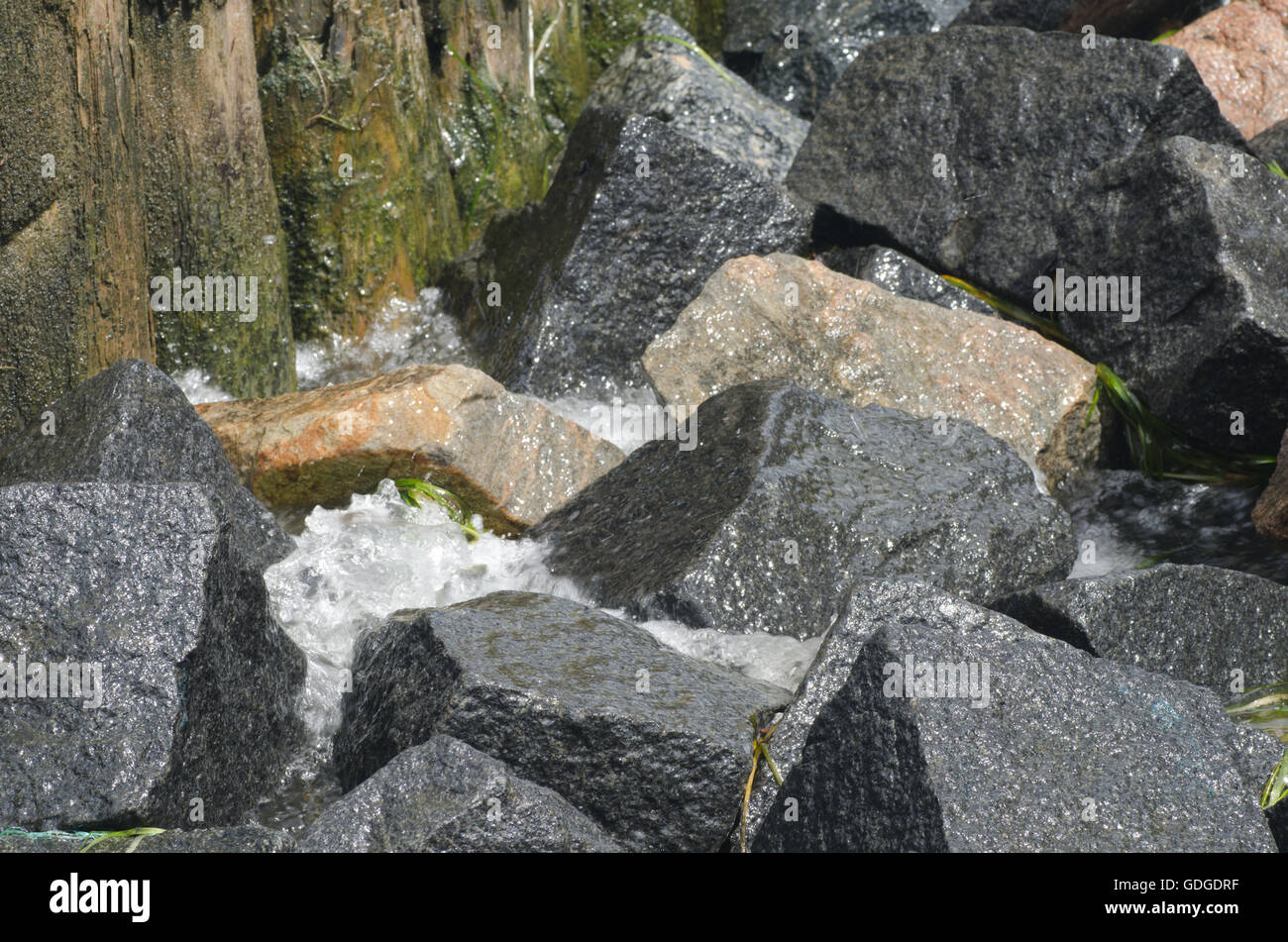 stones in water Stock Photo - Alamy