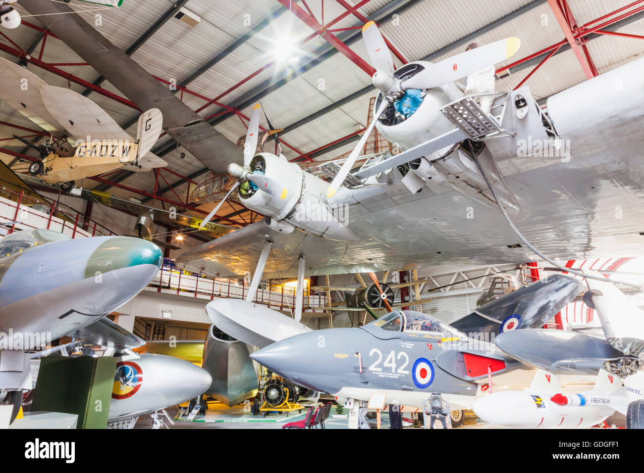 England,Hampshire,Southampton,The Solent Sky Museum,Display of ...