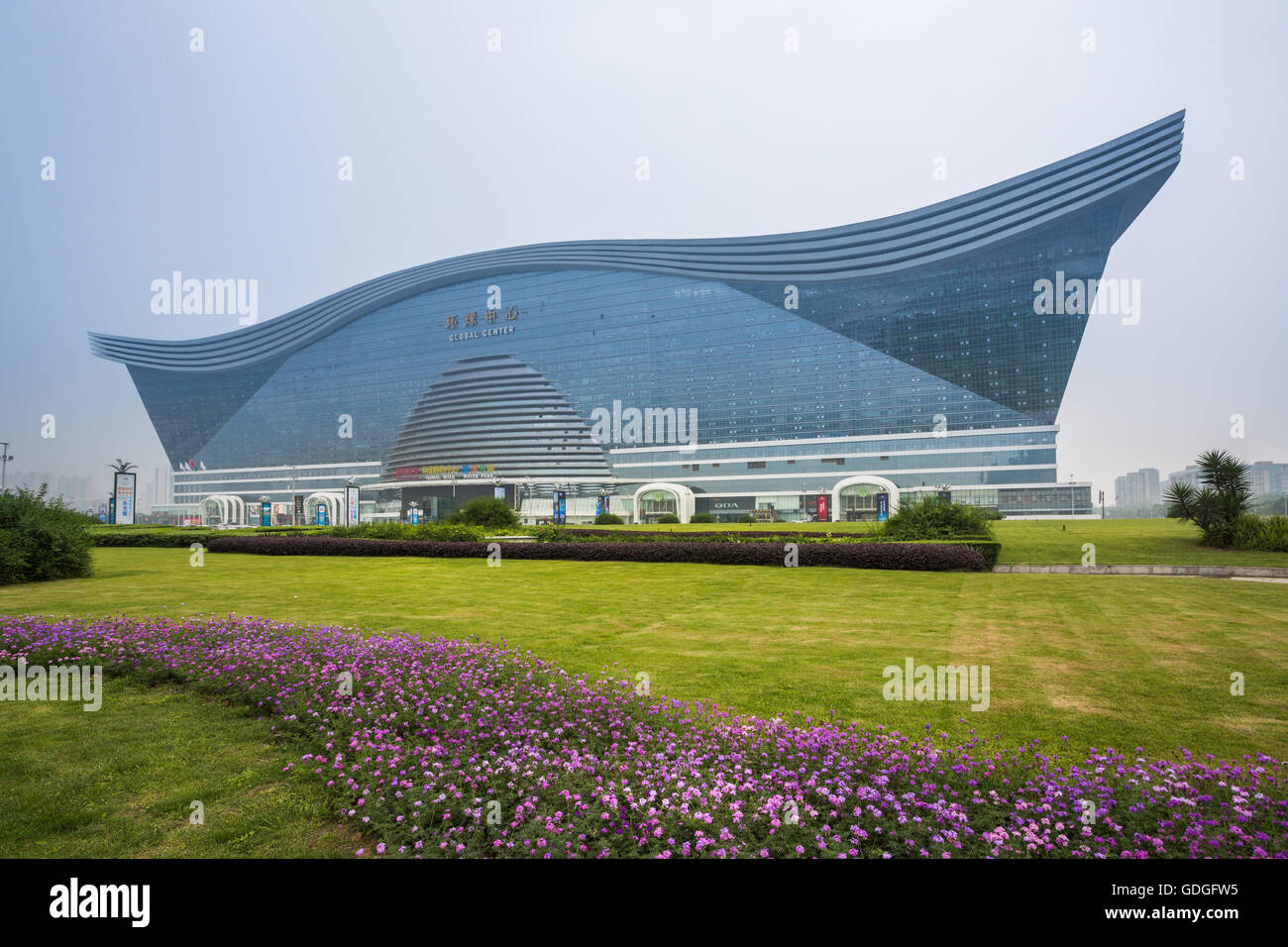 architecture,artificial beach,big,building,Chengdu City,China,entrance ...