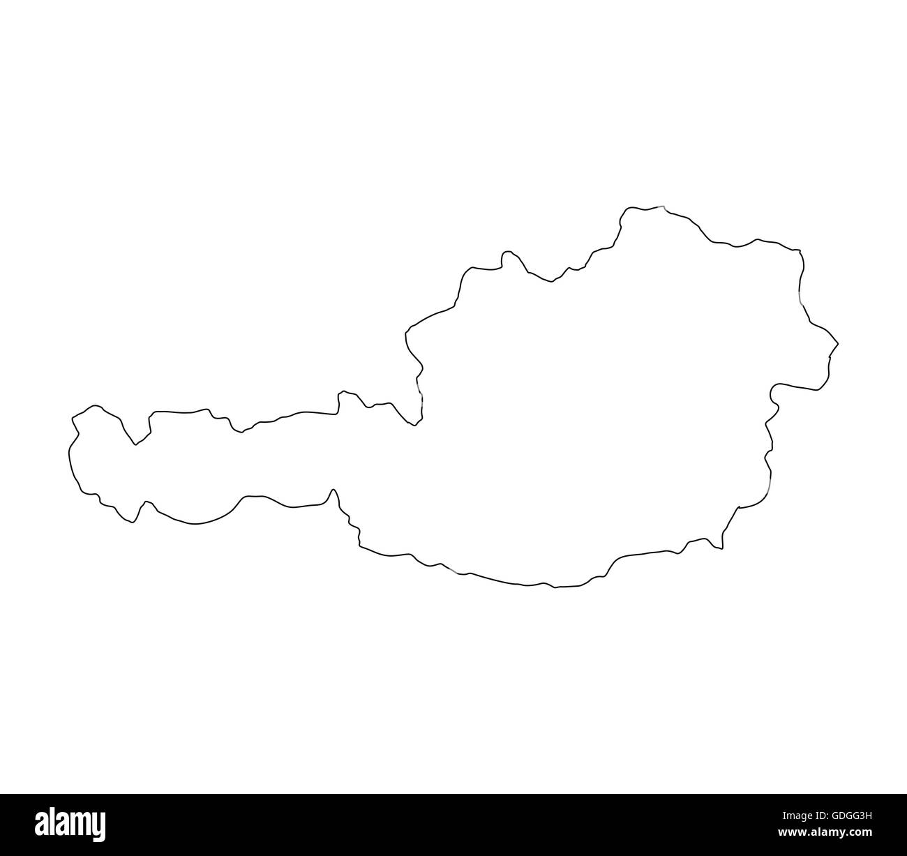 map of austria Stock Photo - Alamy