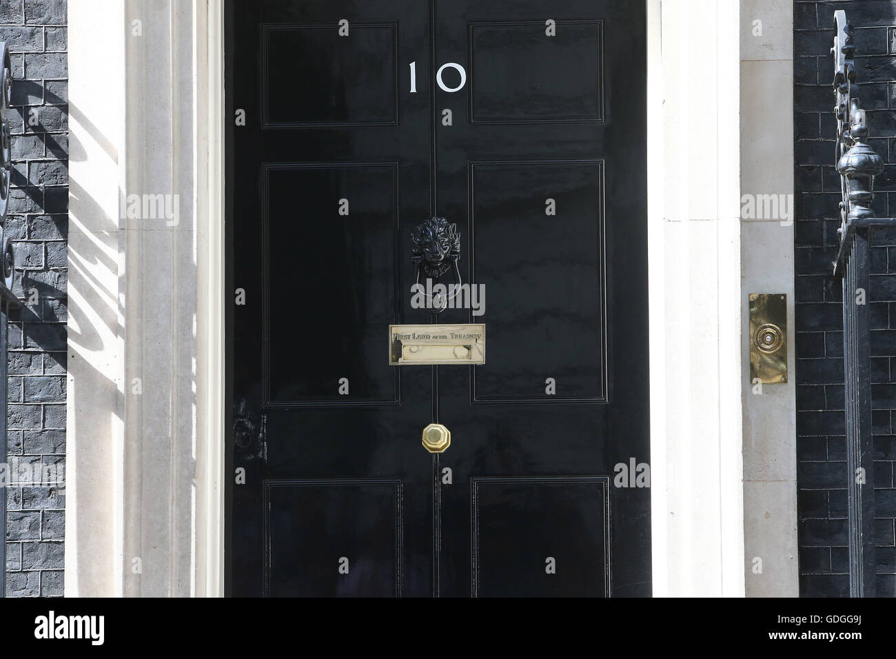 London , UK : The door to Number 10 Downing Street, The official ...