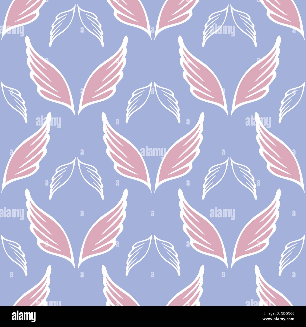 Angel wings seamless sketch pattern Stock Vector Image & Art - Alamy